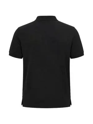 DIESEL® Smith Logo-patch Polo Shirt - Black