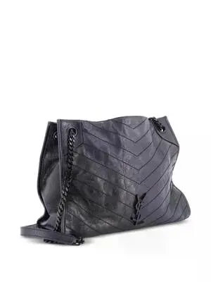 Saint Laurent Niki Shopping Matelasse Chevron Leather Medium Tote Bag
