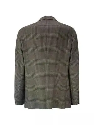 Brunello Cucinelli Check-pattern Long-sleeve Blazer