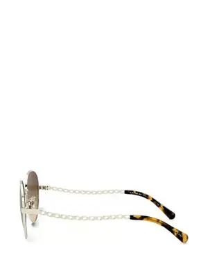 COACH Signature Chain-link Pilot-frame Sunglasses