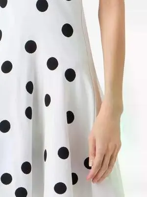 Akris Polka Dot Sleeveless Knit Dress