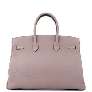 Hermès Birkin Handbag Grey Togo With Gold Hardware 35