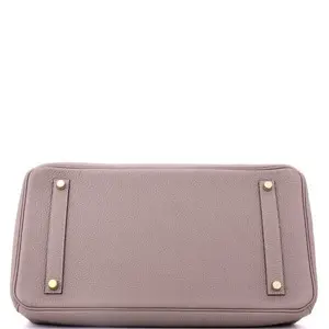 Hermès Birkin Handbag Grey Togo With Gold Hardware 35