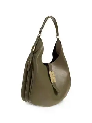 GANNI Butterfly-plaque Shoulder Bag - Green