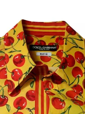 Dolce & Gabbana Martini Cherry-print Shirt
