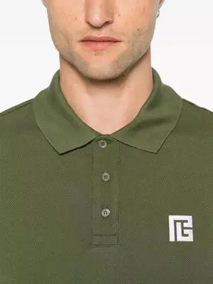 Balmain Logo-patch Polo Shirt