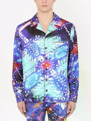 Dolce & Gabbana Psychedelic-print Silk Shirt