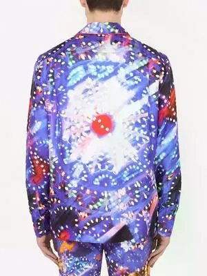 Dolce & Gabbana Psychedelic-print Silk Shirt
