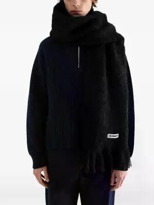 JIL SANDER Slim Wool-blend Scarf