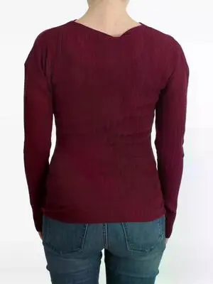 Roberto Cavalli Twisted V-neck Sweater