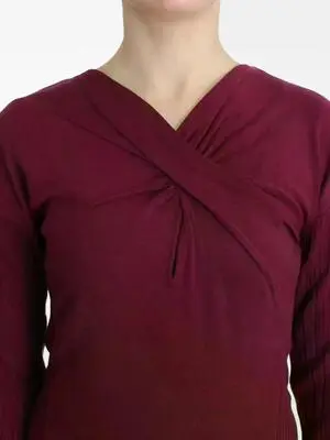 Roberto Cavalli Twisted V-neck Sweater