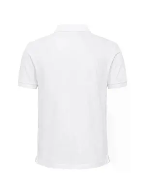 DIESEL® Smith Logo-patch Polo Shirt - White