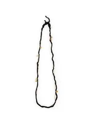 JIL SANDER Zodiac Pendant Silk-torchon Necklace - Gold