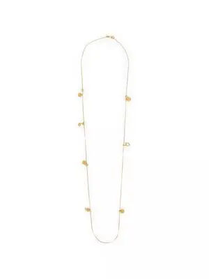 JIL SANDER Zodiac Pendant Silk-torchon Necklace