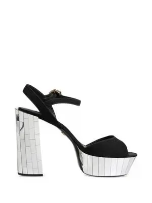 Dolce & Gabbana Keira Crystal-embellished Platform Sandals