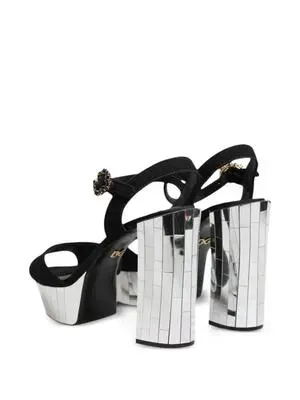 Dolce & Gabbana Keira Crystal-embellished Platform Sandals