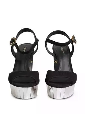 Dolce & Gabbana Keira Crystal-embellished Platform Sandals