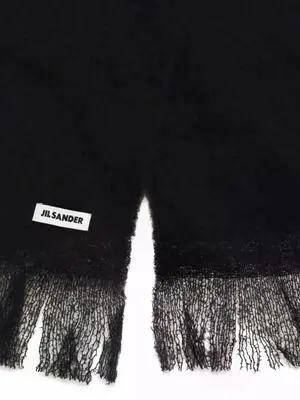 JIL SANDER Fringed Blend Scarf