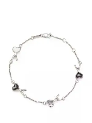 AMI Paris Brass Bracelet With Hammered De Coeur