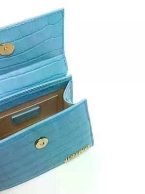 Jacquemus Le Chiquito Crocodile-embossed Tote Bag - Blue