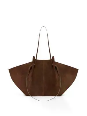 Yuzefi Mochi Pleated Shoulder Bag - Brown