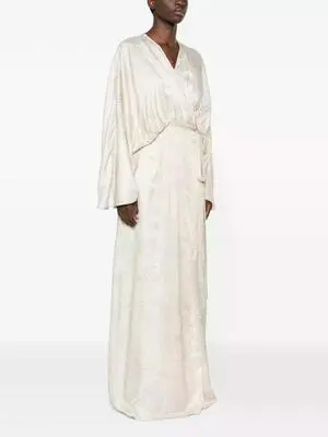 GOLDEN GOOSE Jacquard Wrap Maxi Dress