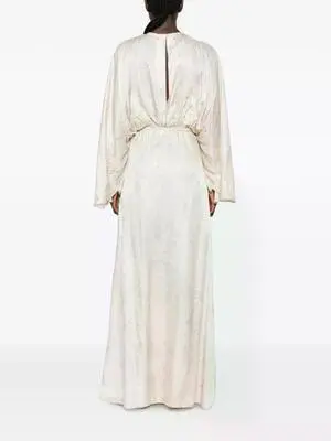 GOLDEN GOOSE Jacquard Wrap Maxi Dress