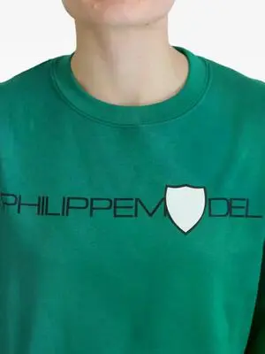 Philippe Model Logo Print Sweater - Green