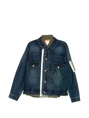Sacai Layered Denim Twill Jacket