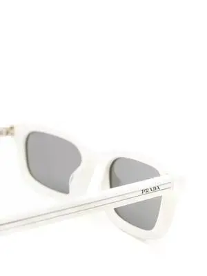 Prada Rectangle Frame Sunglasses - White