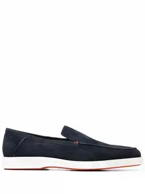 Santoni Slip-on Suede Loafers