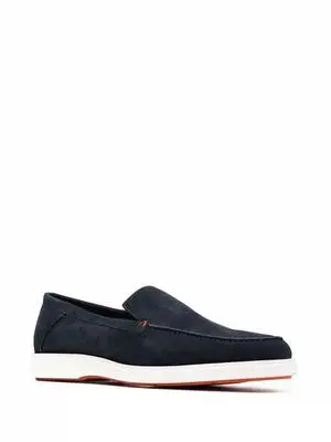 Santoni Slip-on Suede Loafers