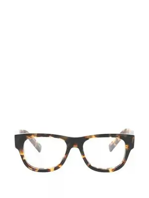 Prada Tortoiseshell Rectangle Frame Glasses