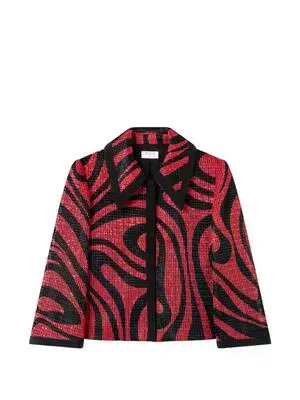Emilio Pucci Printed Raffia Net Jacket