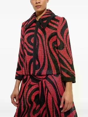 Emilio Pucci Printed Raffia Net Jacket