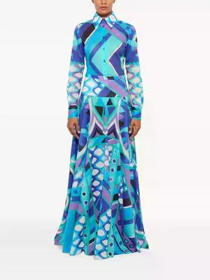 Emilio Pucci Vivara Print Cotton Muslin Shirt