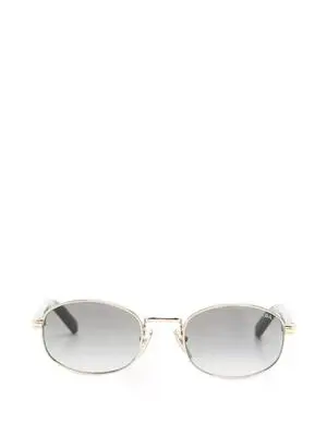 Prada Oval-frame Sunglasses - Gold