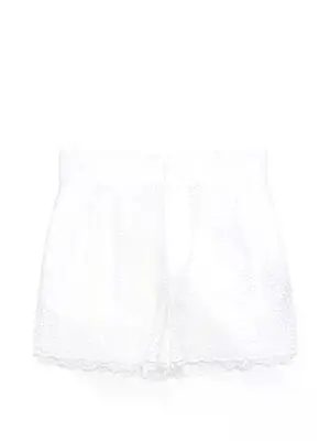 Dice Kayek Broderie Anglaise Shorts - White