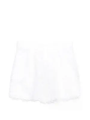 Dice Kayek Broderie Anglaise Shorts - White
