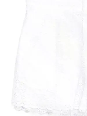 Dice Kayek Broderie Anglaise Shorts - White