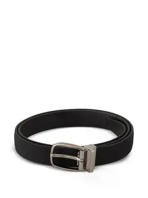 Dolce & Gabbana Grosgrain Buckle Belt - Black