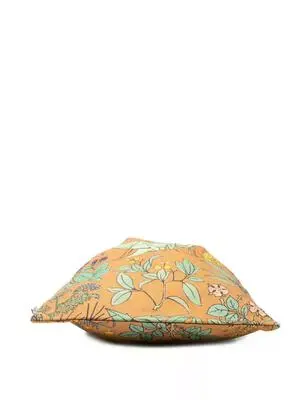 Loewe Canvas Floral Print Drawstring Pouch - Orange