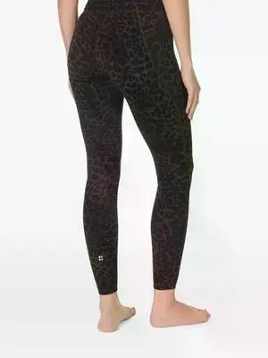 Sweaty Betty Leopard-print High-waisted Leggings - Brown