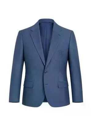 Dolce & Gabbana Logo-embroidered Single-breasted Blazer
