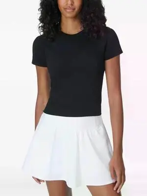 Sweaty Betty Ribbed Knit Round Neck Short Sleeve T-shirt