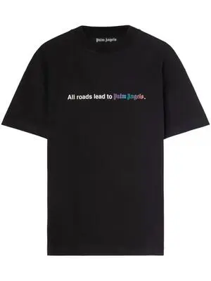 Palm Angels Logo-print Crew-neck T-shirt