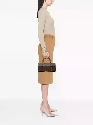 LOUIS VUITTON Monogram Papillon 26 Handbag - Brown