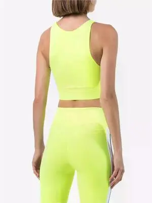 Palm Angels Cropped Logo Tank Top