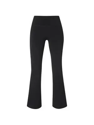 Sweaty Betty Ribbed Flared Leggings - Black