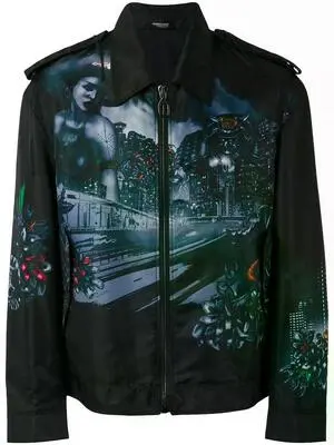 LANVIN Printed Cotton Jacket - Black